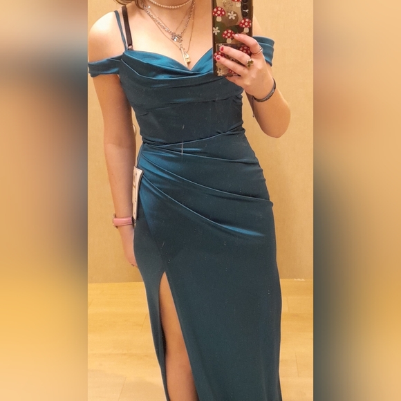 B Darlin | Dresses | Elegant Blue Prom Dress | Poshmark